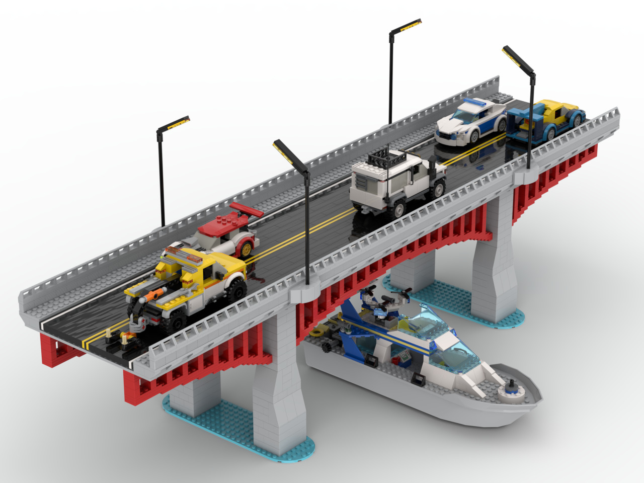 LEGO MOC Steel Arch Bridge by Ben_Stephenson | Rebrickable - Build with ...