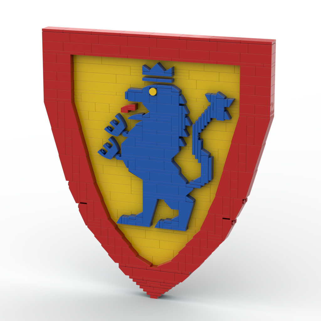 LEGO MOC Brick-Built Crusader / Lion Shield by Ben_Stephenson ...