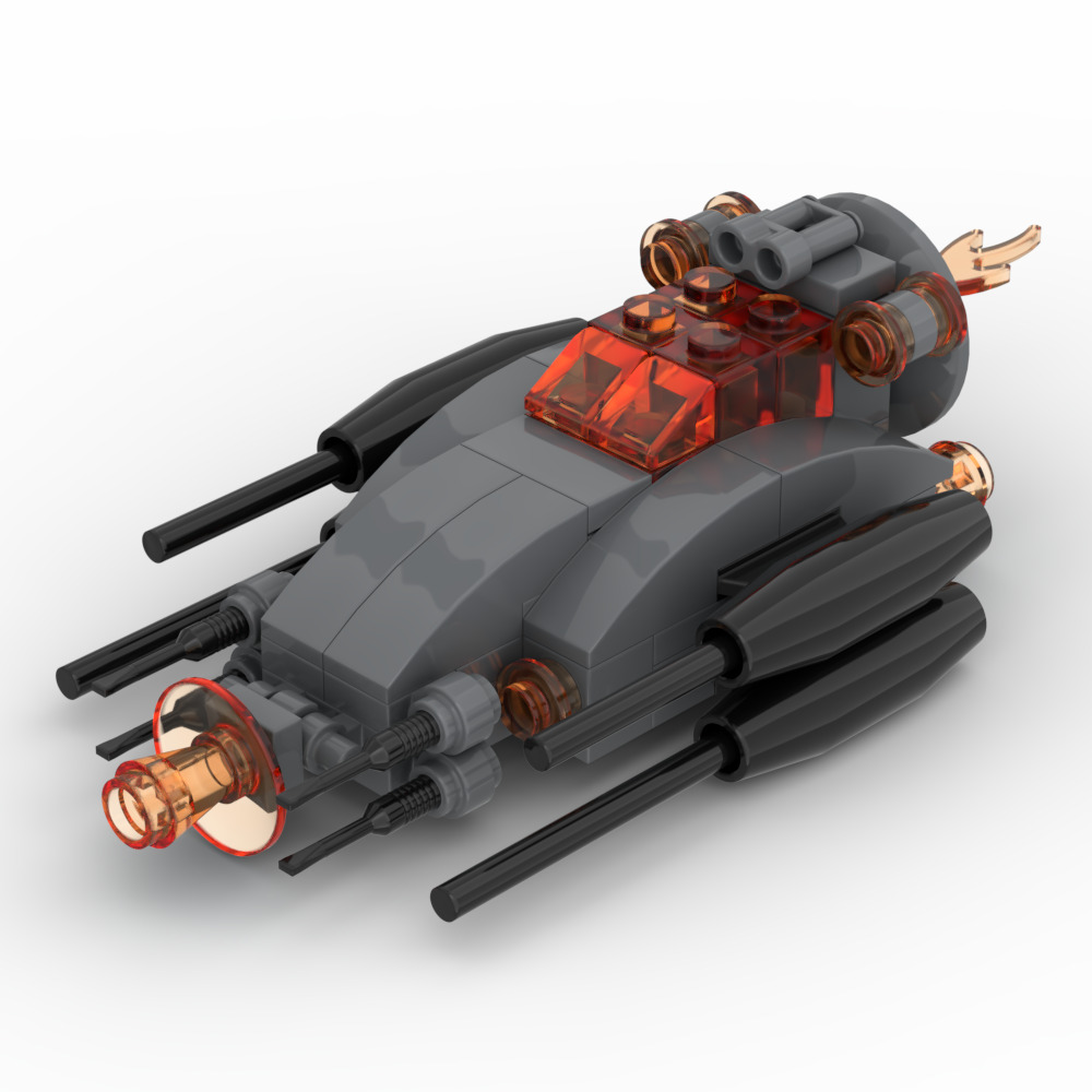 LEGO MOC Small Microscale Spaceship by Ben_Stephenson | Rebrickable ...