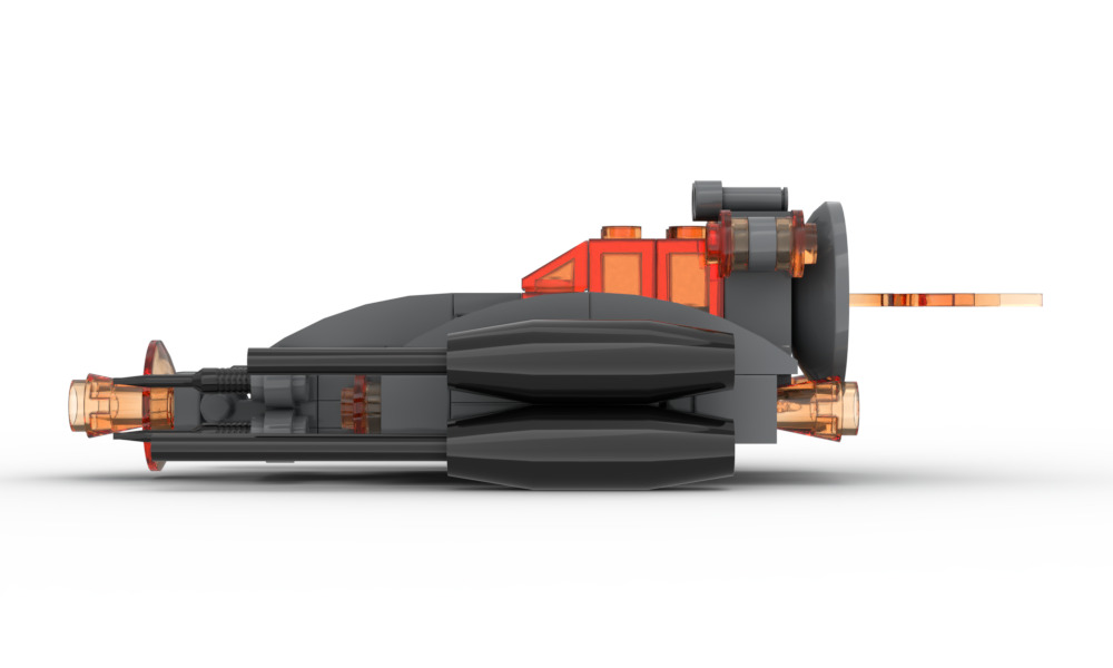 LEGO MOC Small Microscale Spaceship by Ben_Stephenson | Rebrickable ...