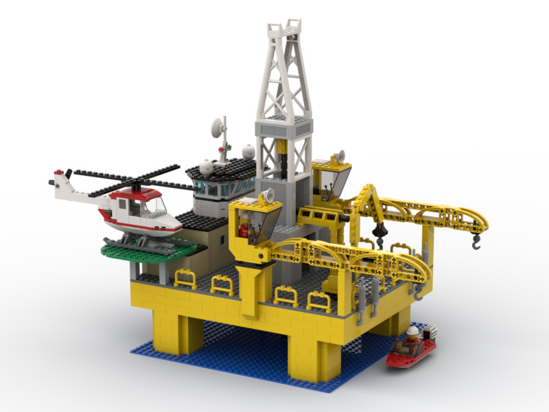 LEGO MOC Offshore Drilling Platform by Ben_Stephenson | Rebrickable ...