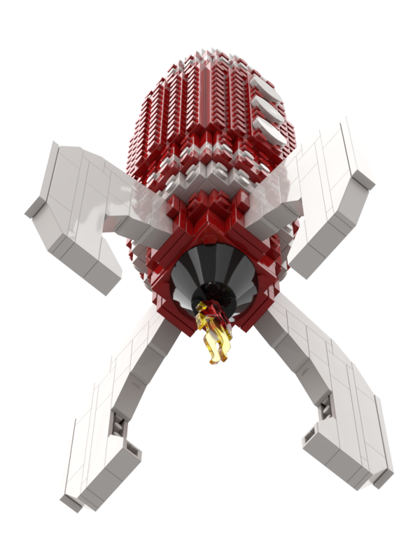 LEGO MOC Retro Rocket by Ben_Stephenson | Rebrickable - Build with LEGO