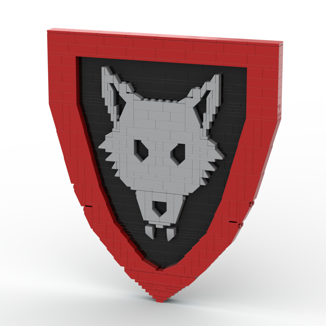 LEGO MOC Brick-Built Wolfpack Shield by Ben_Stephenson | Rebrickable ...